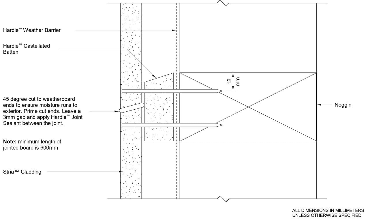 STRIA Vertical Butt Joint Detail - BIMcontent.com