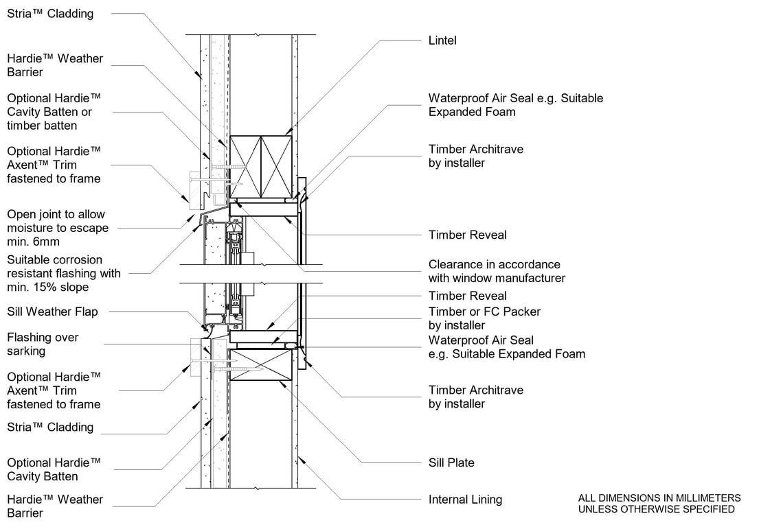 STRIA Window Head And Sill - Trim - BIMcontent.com