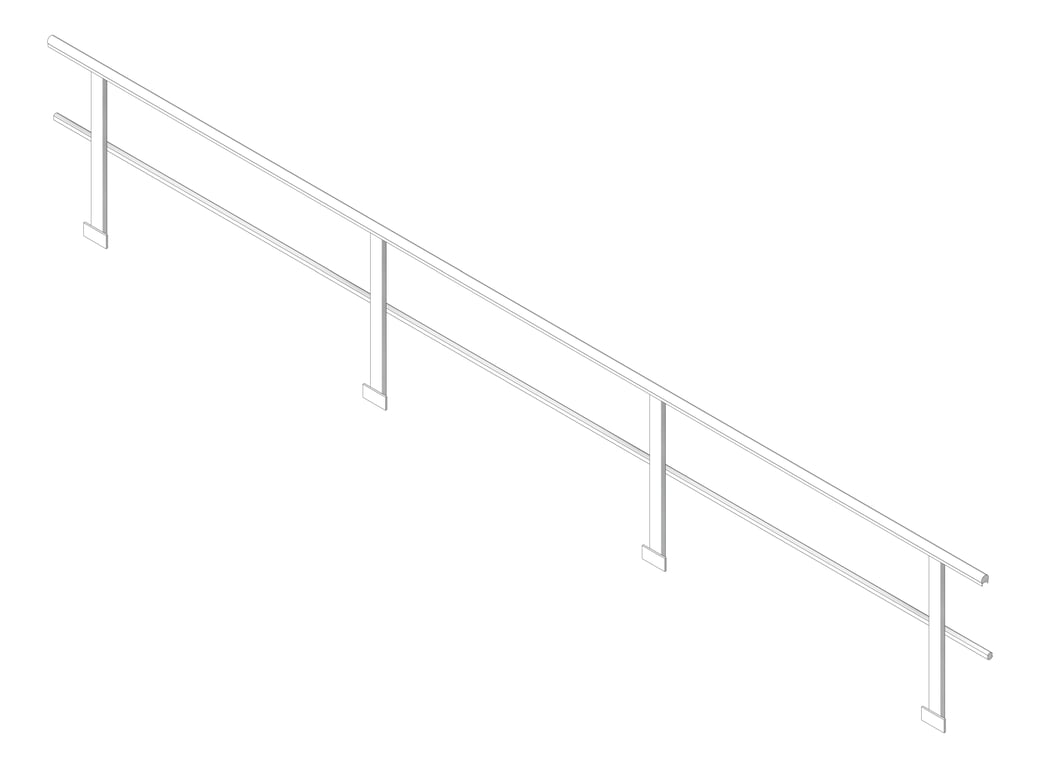 Guardrail Kattsafe SideMount HeavyDuty - BIMcontent.com