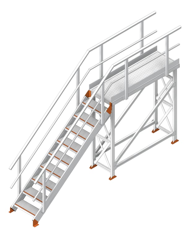 Stair Modular Kattsafe Platform - BIMcontent.com