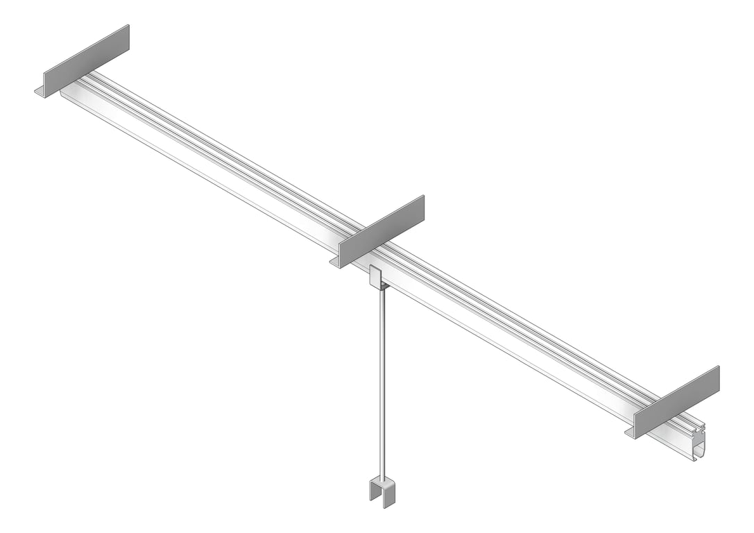 Mount RigidRail Kattsafe Purlin Inline - BIMcontent.com