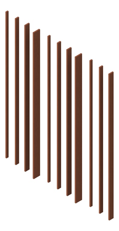 Batten Aluminium Knotwood 25mmSuite - BIMcontent.com