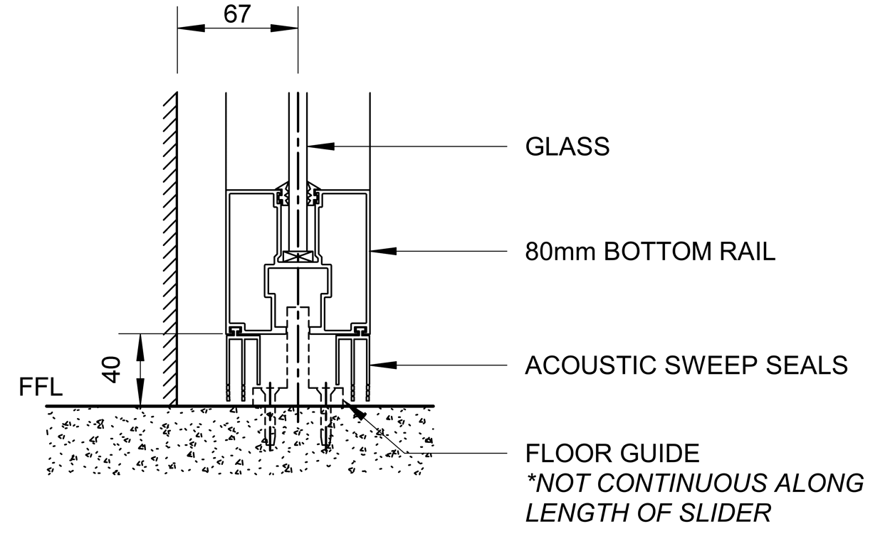 SL80+ - Single Face Slider - Face Fixed - Floor Seals And Guide ...