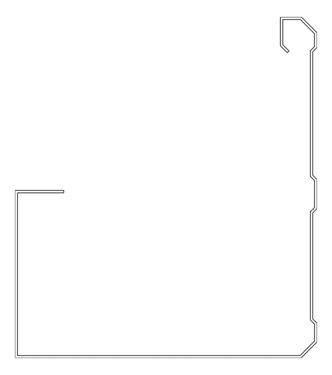 Detail Gutter Lysaght Fitfast - BIMcontent.com