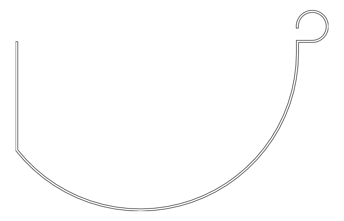 Detail Gutter Lysaght Flatback Elevation - BIMcontent.com