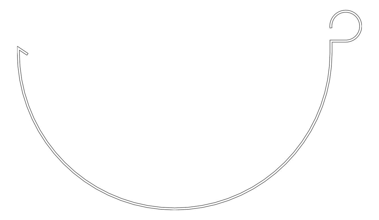 Profile Gutter Lysaght HalfRound - BIMcontent.com