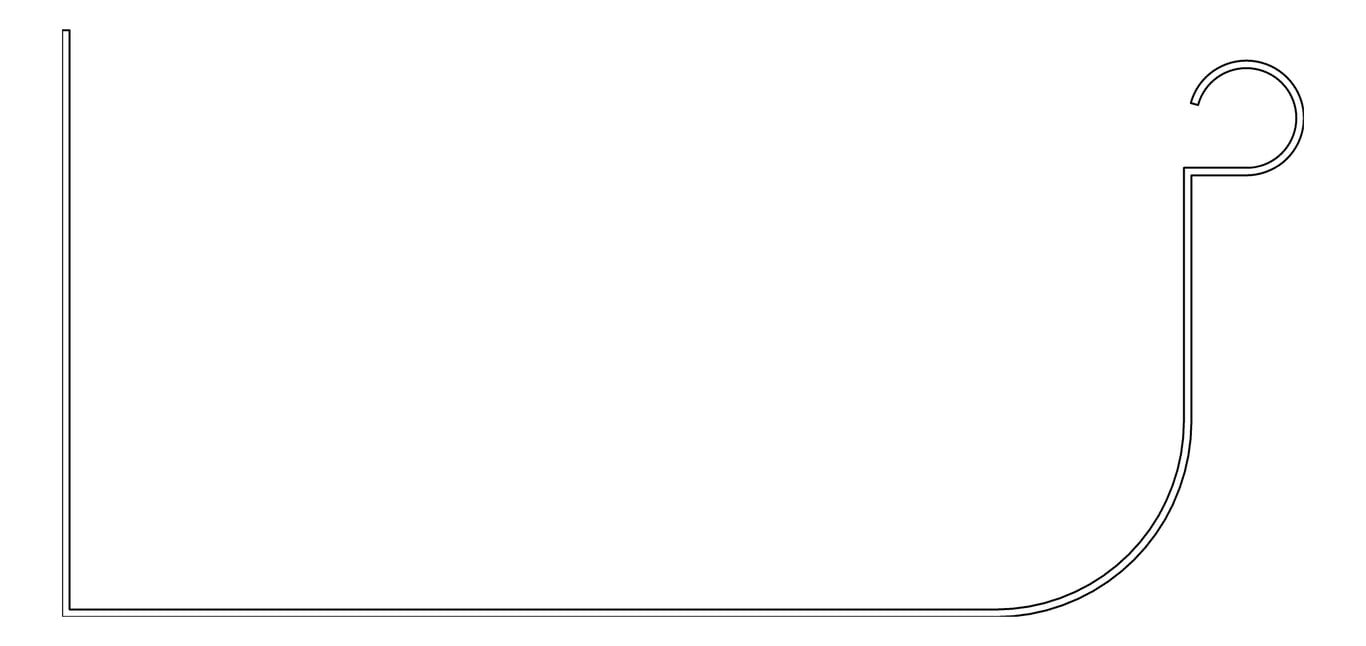 Detail Gutter Lysaght Quad LoFront Elevation - BIMcontent.com