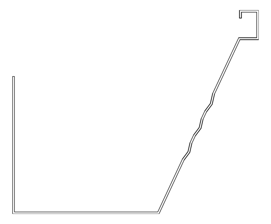 Detail Gutter Lysaght Ranceline WA Elevation - BIMcontent.com