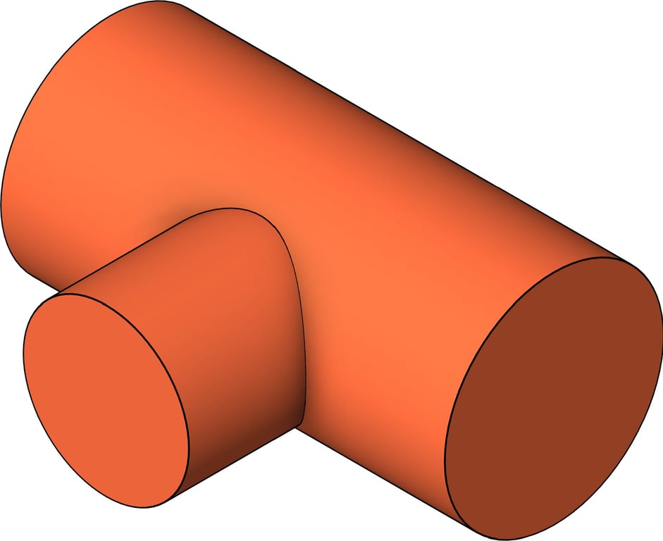 CapillaryFitting TeeReducing MMKembla Copper - BIMcontent.com