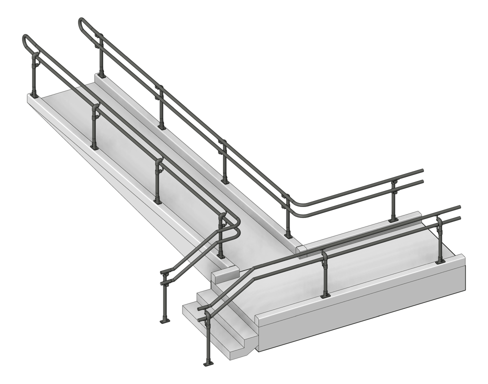 Handrail Accessible Moddex Assistrail - BIMcontent.com