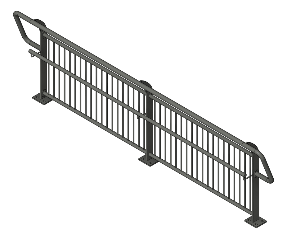 Barrier Bridge Moddex Bridgerail - BIMcontent.com