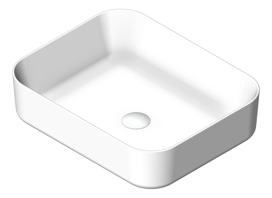 Basin Oliveri Naples CounterTop Rectangular - BIMcontent.com
