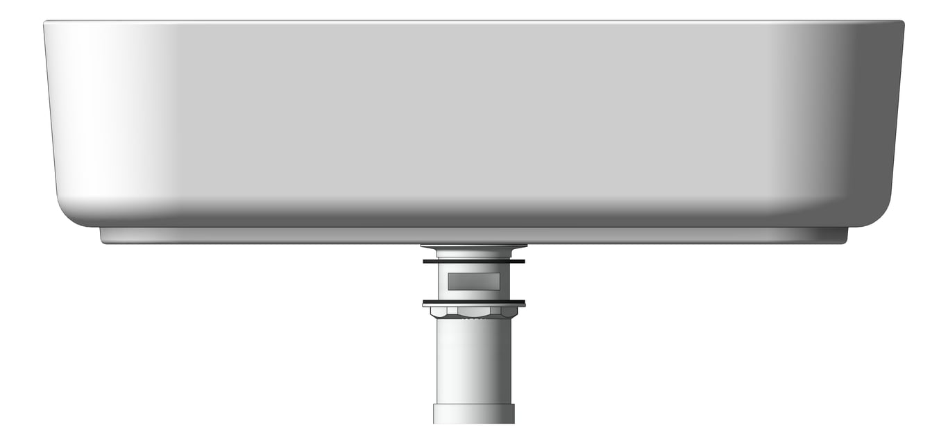 Basin Oliveri Naples CounterTop Rectangular - BIMcontent.com