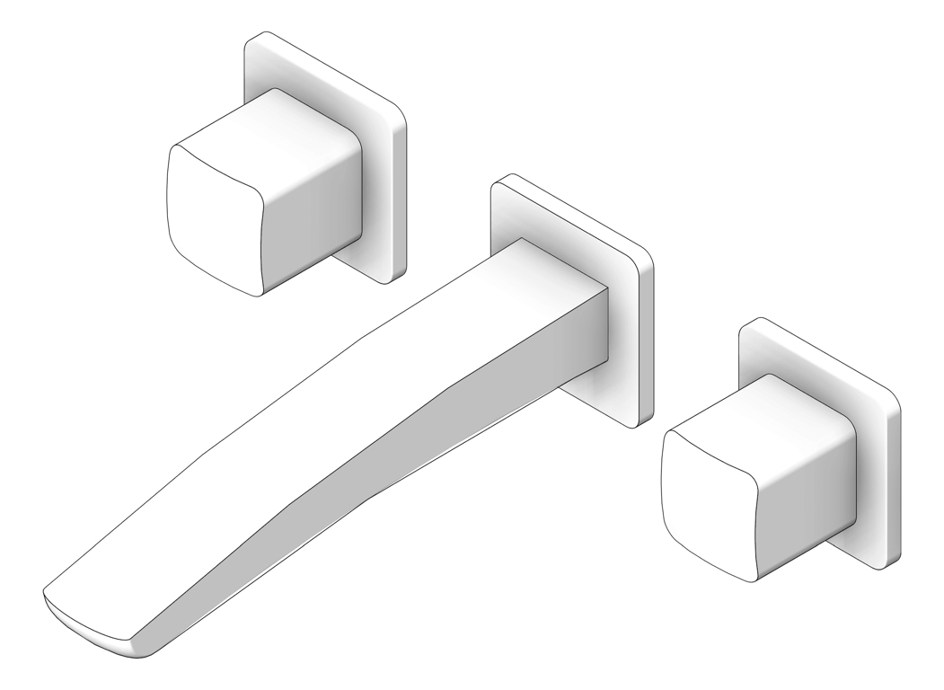 TapSet Wall Phoenix Rush Basin - BIMcontent.com