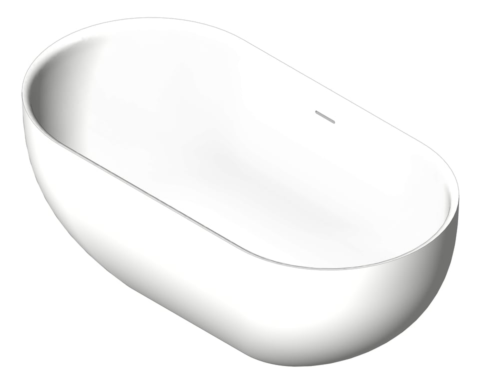 Bath Freestanding Plumbline NiagaraBelle 1500 - BIMcontent.com