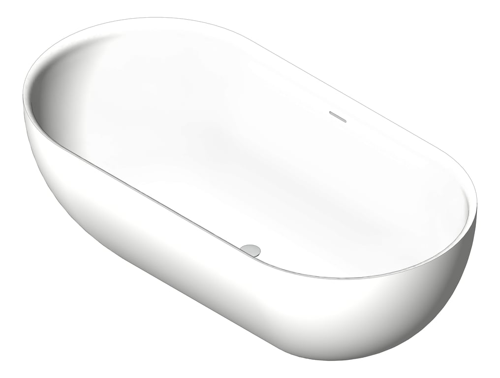 Bath Freestanding Plumbline NiagaraBelle 1800 - BIMcontent.com