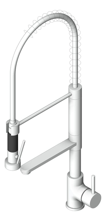 Mixer Kitchen Plumbline Buddy DualSpout Flexi - BIMcontent.com