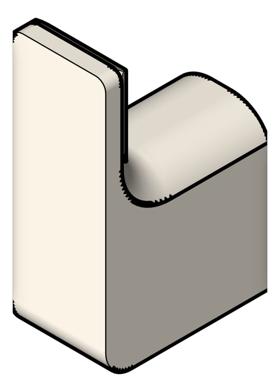 RobeHook SurfaceMount Raymor EdgeII - BIMcontent.com