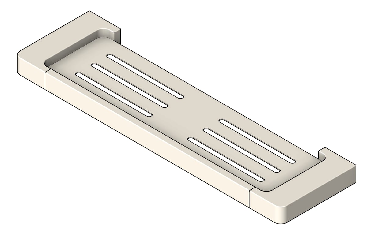 Shelf SurfaceMount Raymor EdgeII Metal - BIMcontent.com