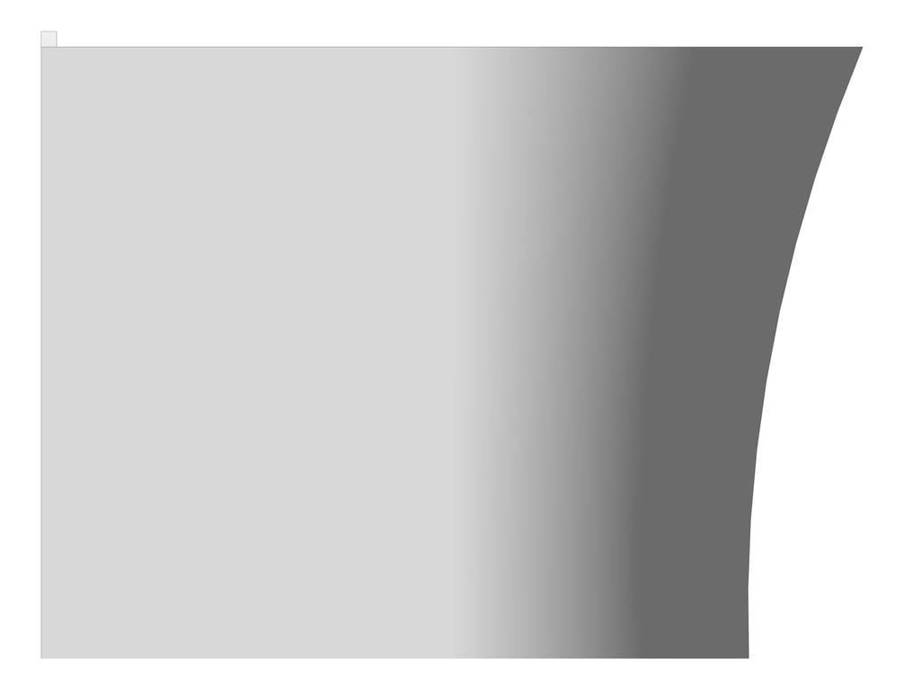 Bath Freestanding Raymor Alpha BackToWall 1700 - BIMcontent.com