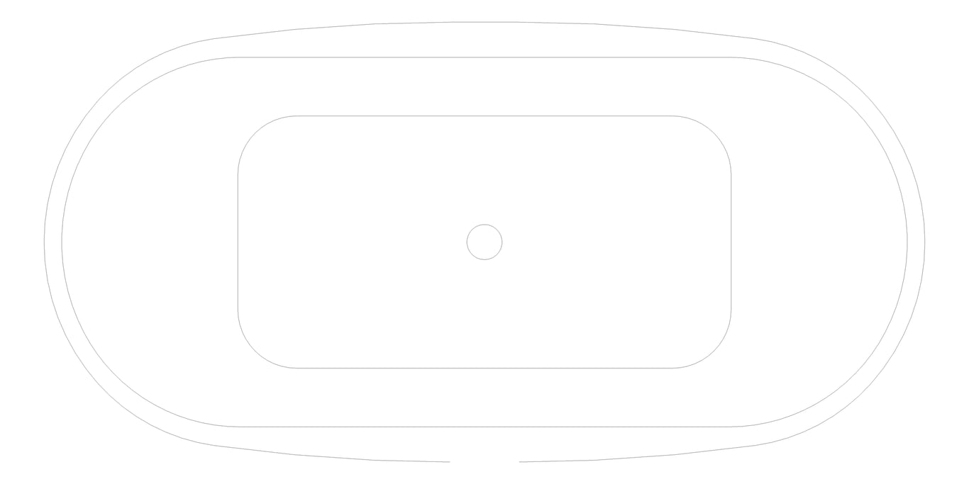 Bath Freestanding Raymor Alpha Curved 1500 - BIMcontent.com