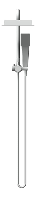 Shower Dual Raymor Winton Compact Square - BIMcontent.com