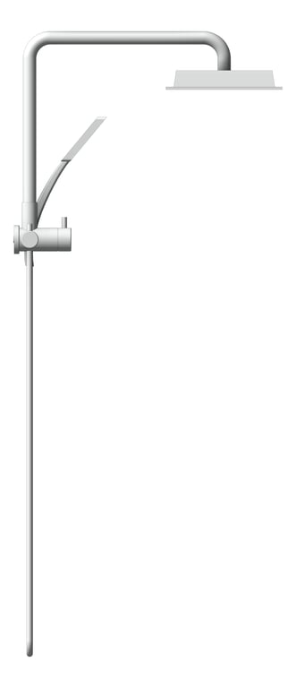 Shower Dual Raymor Winton Compact Square - BIMcontent.com