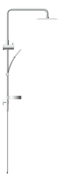 Shower Dual Raymor Winton Square HandheldHose - BIMcontent.com