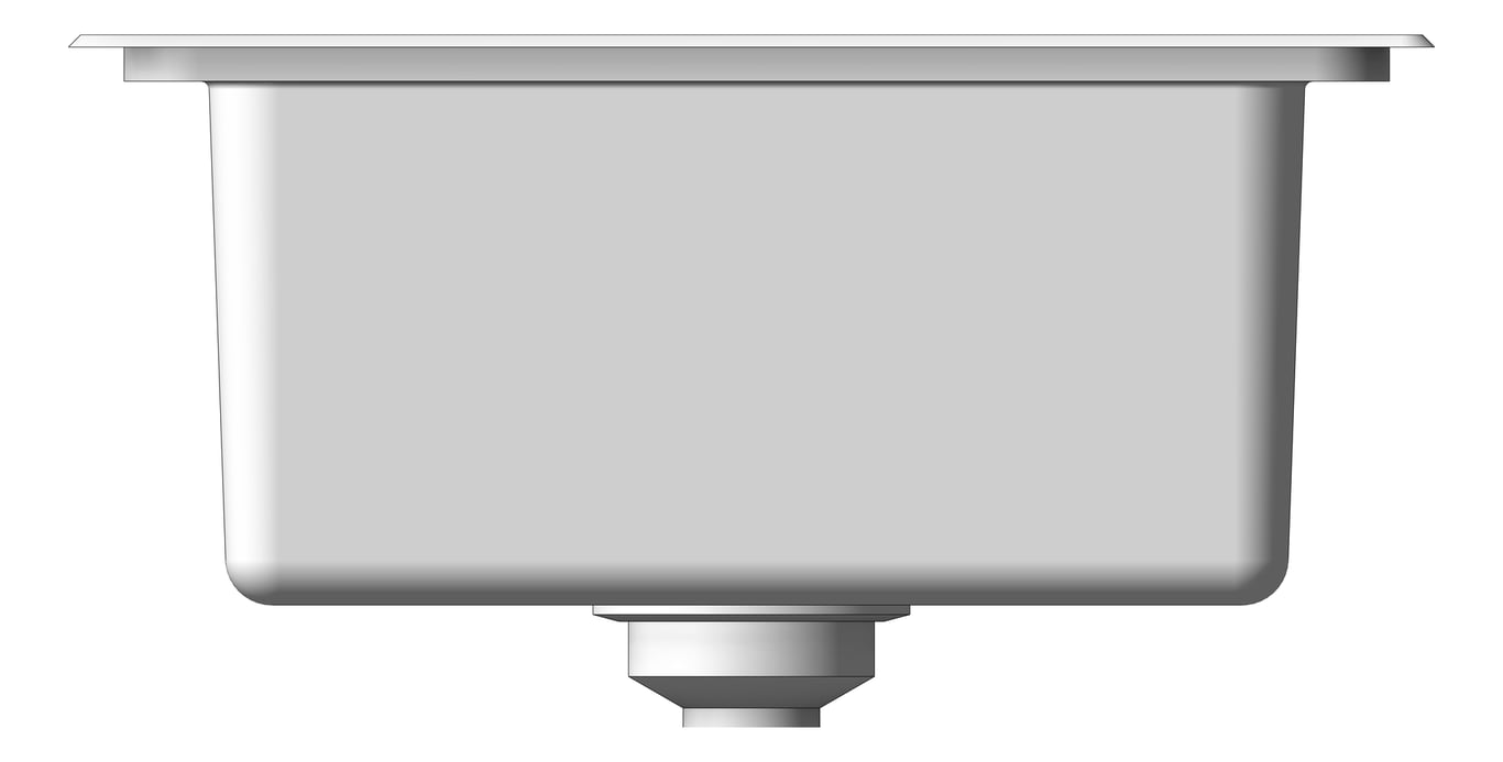 Sink Kitchen Raymor Projix Right Single - BIMcontent.com