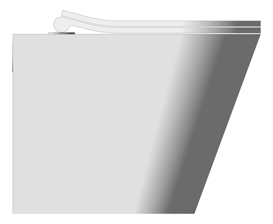 Toilet WallHung Raymor EdgeII - BIMcontent.com