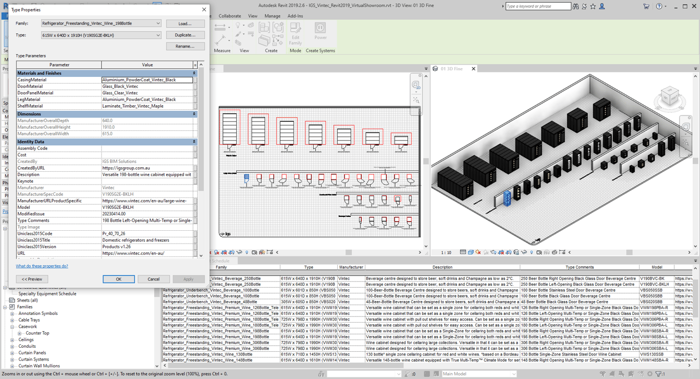 Vintec - BIMcontent.com | Free Revit Content & BIM Objects