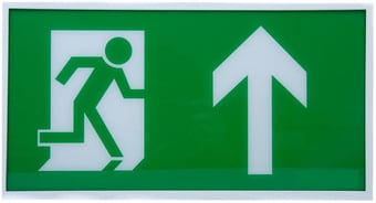 Spectrum Emergency Exit Box Metal 390 x 190 x 60mm - Non Maintained ...