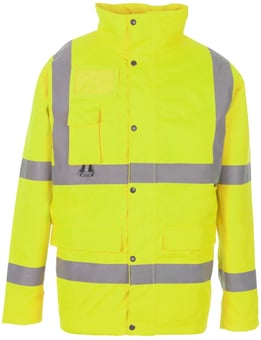 Supertouch Breathable Yellow Hi-Vis ParkaJacket - ST-35B41