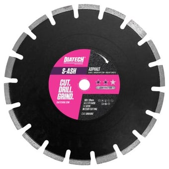 Diatech S-Ash Asphalt Diamond Blade - 350 x 20mm - [DC-DB04190]