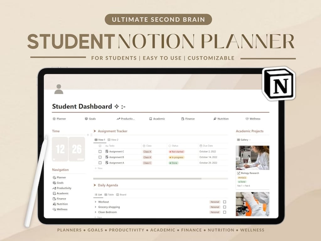 Ultimate Student Notion Template: Second Brain Ultimate Student Notion Template: Second Brain