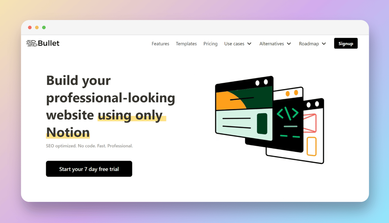 Bullet - The Best Alternative to Super.so