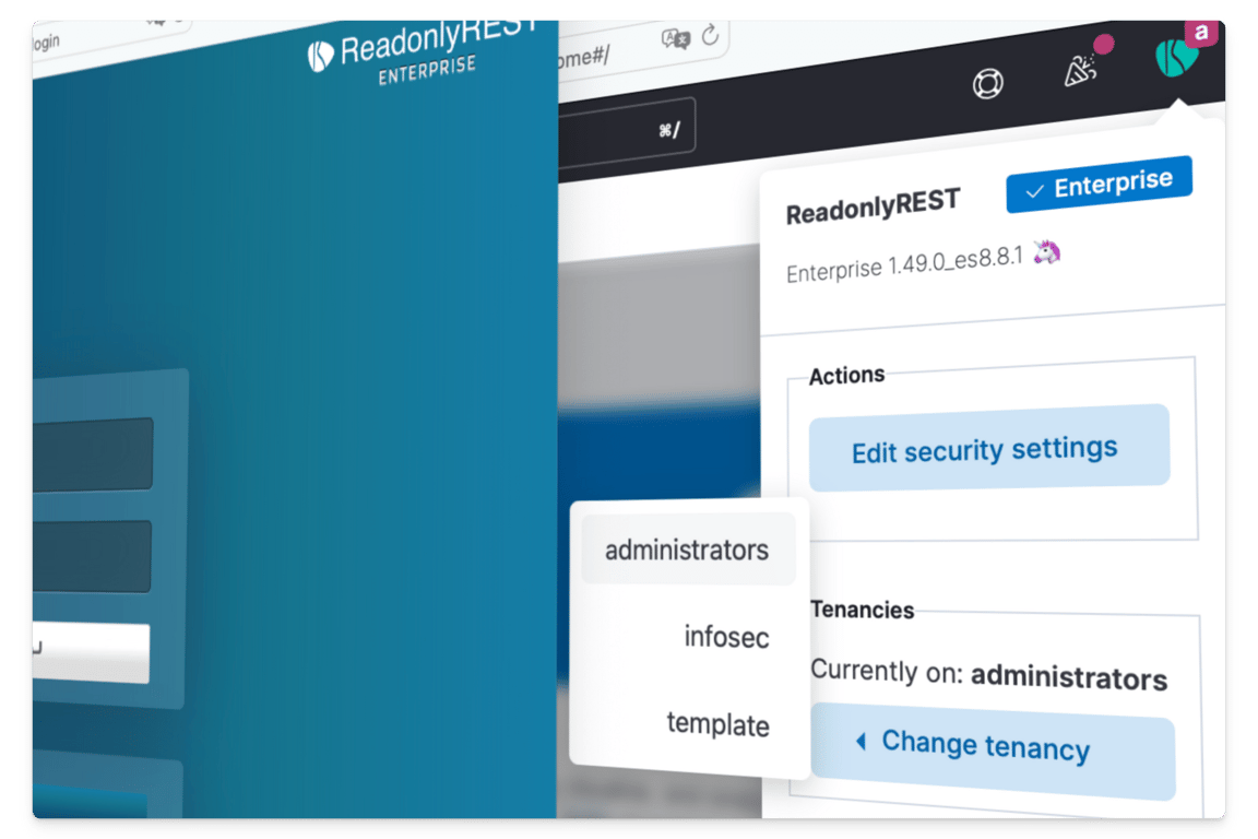 ReadonlyREST Security and Multi-tenancy for Elasticsearch and Kibana ReadonlyREST Security and Multi-tenancy for Elasticsearch and Kibana