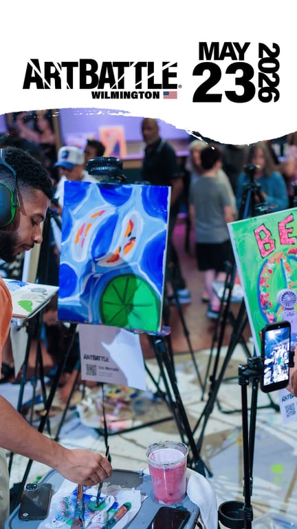 Artists easel 3 julio · Art Battle