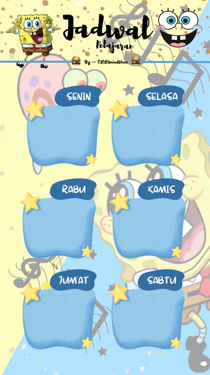 20 Tema Template Jadwal Pelajaran by Catatanindahns | Clicky