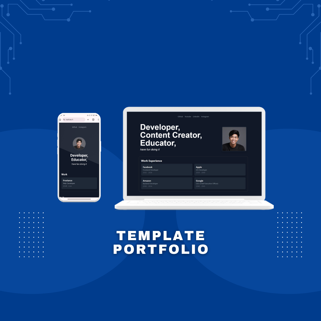 Template Web Portfolio: dibuat dengan TailwindCSS | Clicky