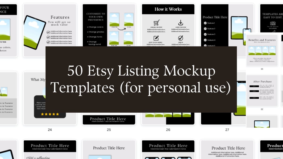 50 Template Listing Produk Digital | Clicky