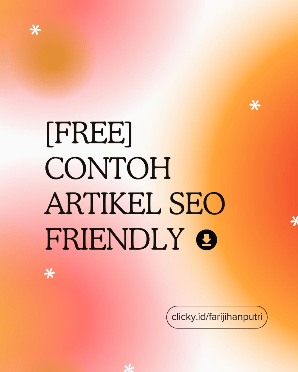 [FREE] CONTOH ARTIKEL SEO FRIENDLY | Clicky