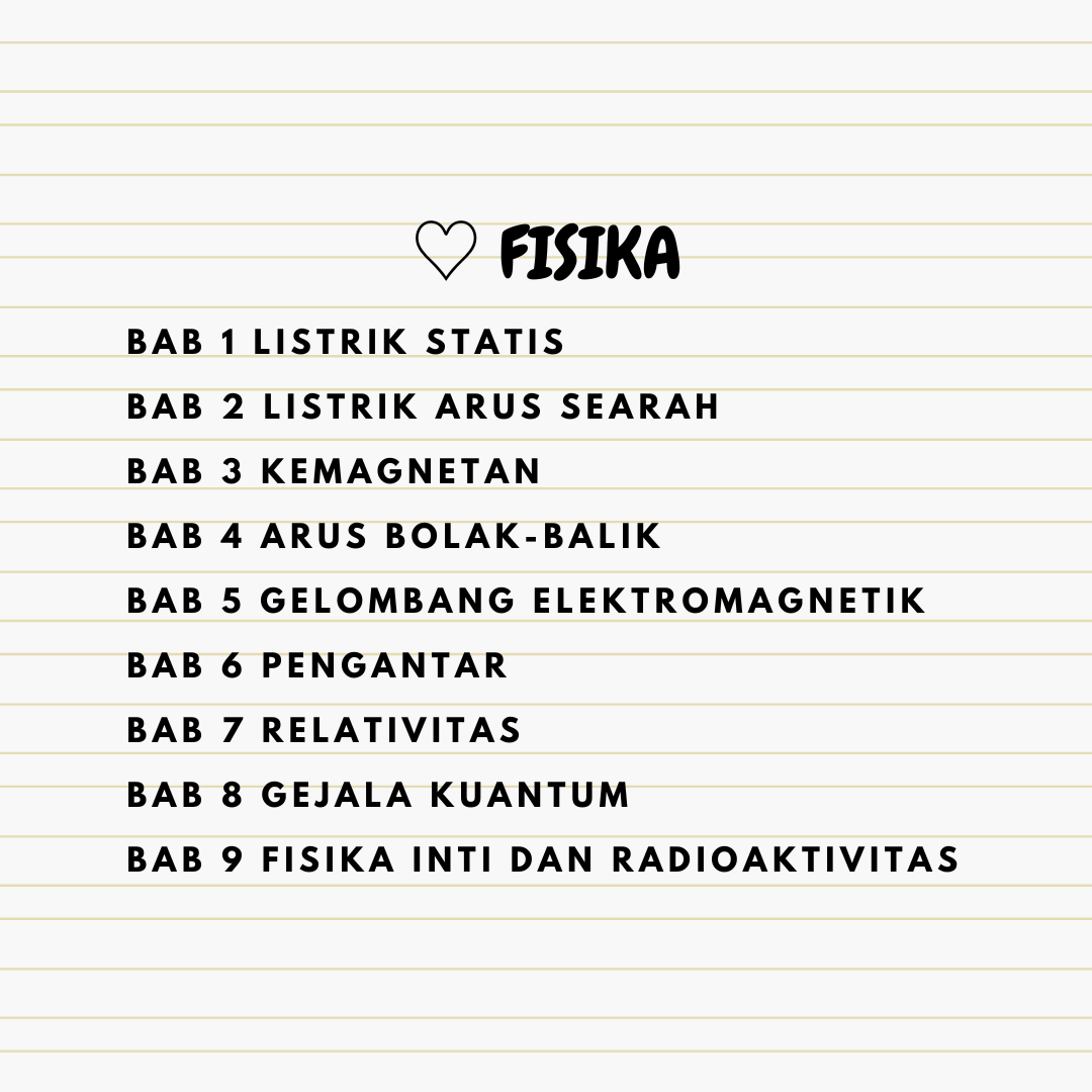 200+ halaman catatan materi lengkap kelas 12 IPA | Clicky