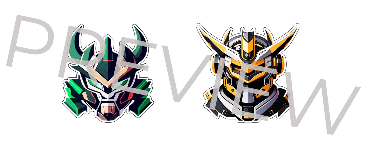 Mecha Stickers Set - Full | Clicky