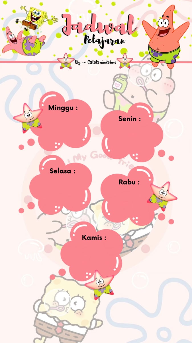 20 Tema Template Jadwal Pelajaran by Catatanindahns | Clicky