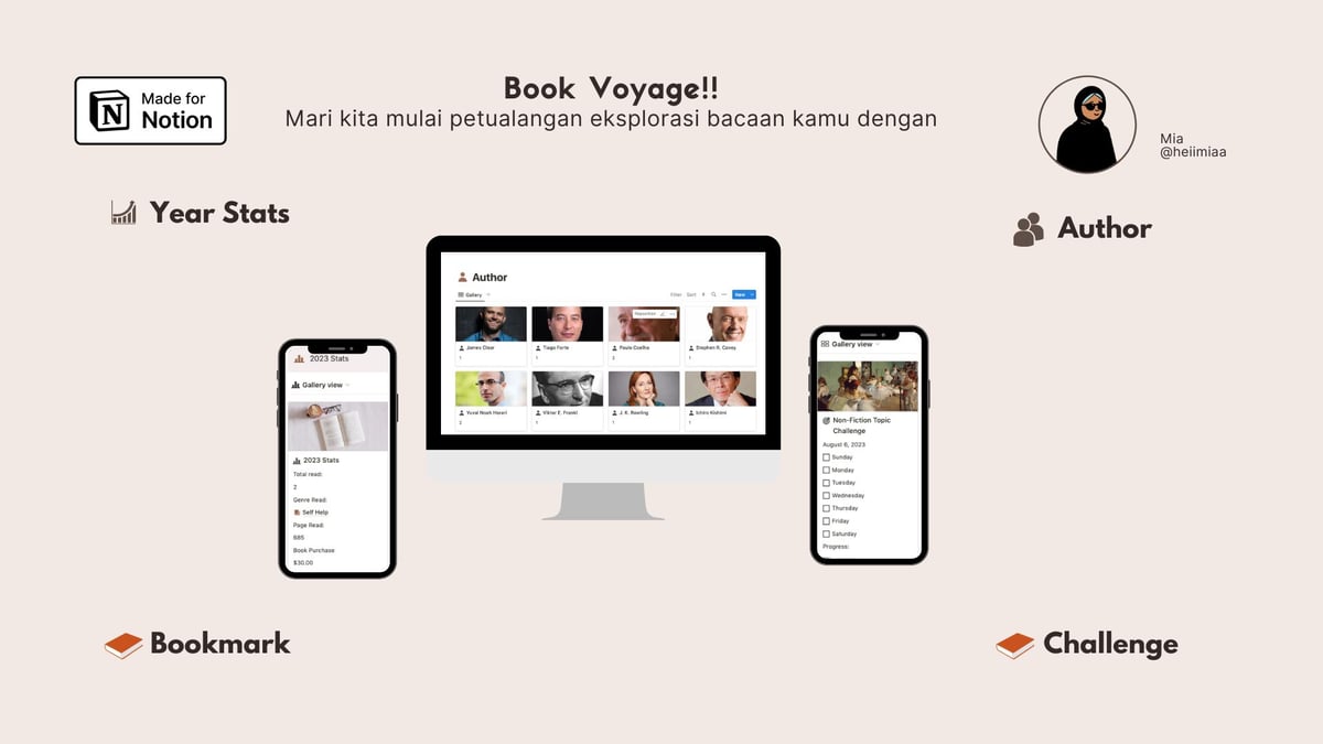 My Book Journey + E Book Learning Style & Chill Planner | Clicky