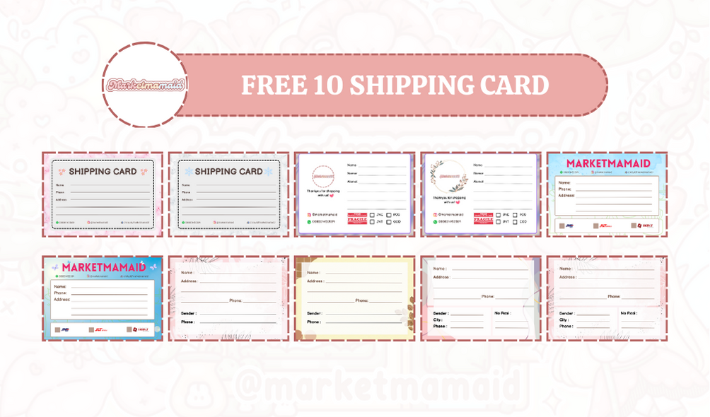 Free 10 Shipping Card for Business by Marketmamaid | Clicky