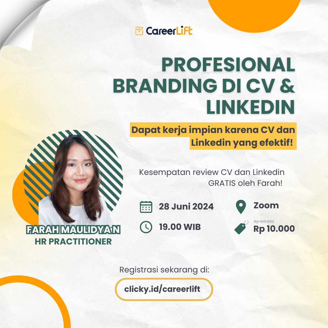Belajar Professional Branding di CV dan LinkedIn | Clicky