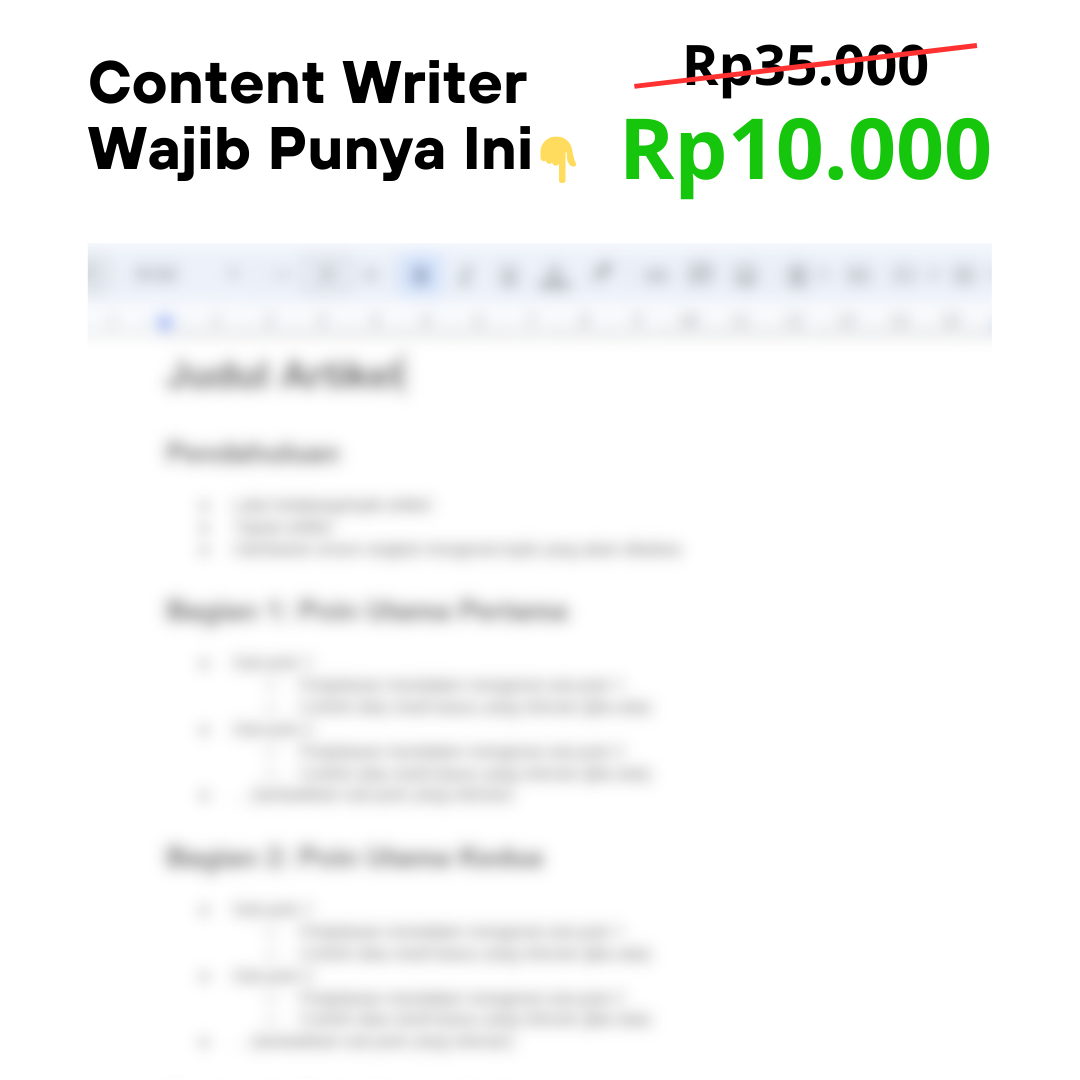 [Only 10K] Template SEO Content Writing 📋 | Clicky