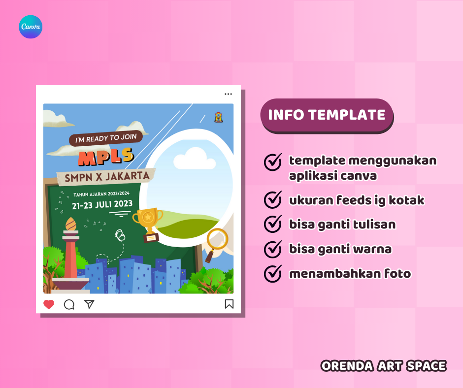 [FREE] Desain Twibbon MPLS Canva Template | Clicky